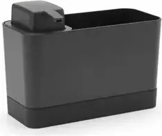 Brabantia Organizér ke dřezu s dávkovačem tmavě šedá / plast /  8.5 x