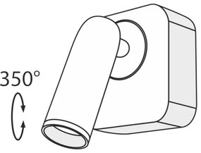Maytoni C039WL-L3B3K - LED Nástěnné bodové svítidlo MIRAX LED/3W/230V černá