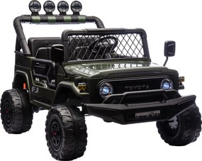 AIYAPLAY Dětské elektrické auto TOYOTA FJ 24V, elektrické auto pro děti s dálkovým ovládáním, motor 200W, lithiová baterie, 2-místné pro 3-8 let