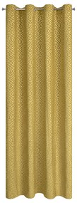 ZÁVĚS NA KROUŽCÍCH PIERRE CARDIN INGA 140X250 CM ZLATÁ