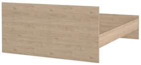 Dvoulůžková postel v dekoru dubu bez roštu 180x200 cm v přírodní barvě Naia – Tvilum