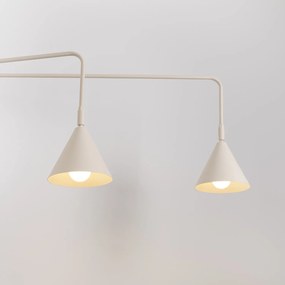 Sollux Lighting Nástěnné svítidlo NOX 2 béžové s vypínačem