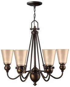 Luxusní retro lustr Elstead MAYFLOWER 6/rustikální bronz/6xE27
