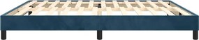 Rám postele s boxspringem tmavě modrý 200x200 cm samet 3120794