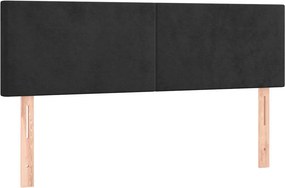 Box spring postel s matrací černá 140 x 190 cm samet 3141181