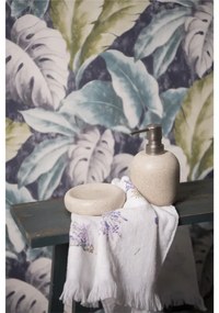 Béžový keramický zásobník na tekuté mýdlo Fyo - Ø 8*14 cm