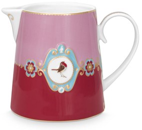 Pip Studio Love Birds Medallion džbán 900ml, červeno-růžová (džbán porcelánový)