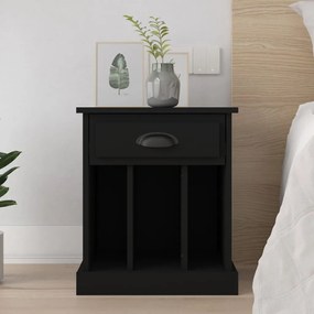 Noční stolek černý 43 x 36 x 50 cm - Default Title