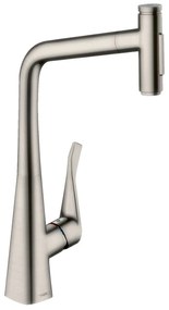 Hansgrohe M71 - Dřezová baterie M7117-H320 s výsuvnou sprškou, sBOX, vzhled nerezu 73816800
