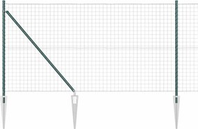 Evropský plot se hroty 25 x 1,2 m Ocel potažená PVC Zelená 3350580
