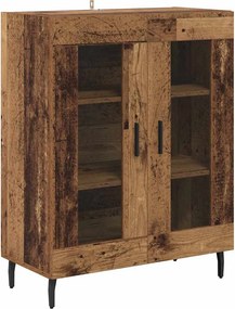Vysoký bufet 2 ks Staré dřevo 69,5 x 32,5 x 180 cm 3403177