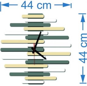 Moderné nástenné hodiny do kancelárie I SENTOP X0057-RAL1015-RAL9010-RAL8017