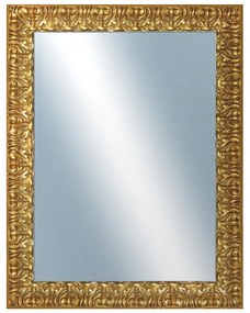 DANTIK - Zarámované zrcadlo - rozměr s rámem cca 70x90 cm z lišty ZVRATNÁ zdobná zlatá (2888)