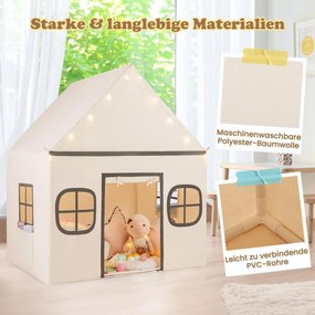 Costway Dětský vnitřní dětský stan Playhouse s hvězdicovými světly