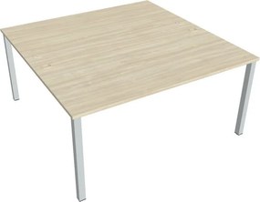 Kancelářský pracovní stůl Hobis USD 1600, deskaakát, černá černá