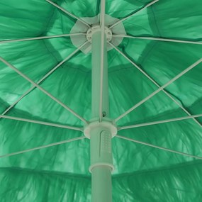 Plážový slunečník Hawaii zelený 240 cm 314698