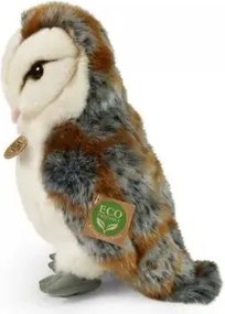 RAPPA Plyšová sova pálená 27 cm / ECO-FRIENDLY / od 0 měsíců