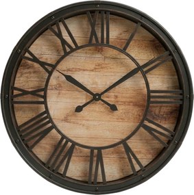 Nástěnné hodiny ARON v industriálním stylu, Ø 39 cm