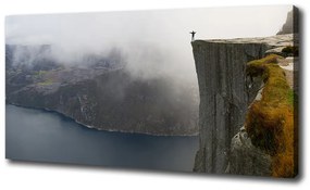 Wallmuralia Foto obraz na plátně Norsko útes 100x50