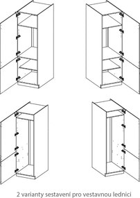 Kuchyňská linka NESSANT se | 210x240 cm | zásuvky PREMIUM BOX | UNI provedení | šedá antracit