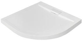Besco Čtvrtkruhová akrylátová sprchová vanička AXIM HR 80x80 (90x90) UltraSlim Barva: Bílá, Rozměry (cm): 90x90