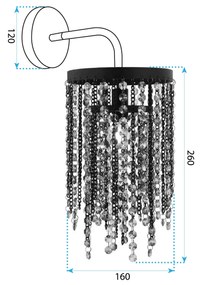 Toolight Nástěnné svítidlo APP1315-W BLACK
