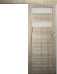 posuvné interiérové dveře na stěnu vasco doors SANTIAGO model 5 Průchozí rozměr: 70 x 197 cm, Orientace dveří: Levé dveře, Dekor: Buk jasmínový