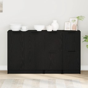 Servírovací skříň 3 ks Černý dub 120 x 30 x 70 cm 3332500