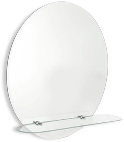 Kulaté zrcadlo do koupeny - ø 60 cm s poličkou - Georgina
