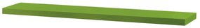 Autronic Polička nástěnná 120 cm, MDF, barva zelený mat, baleno v ochranné fólii