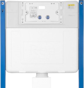 Rea Rea, Podomítkový WC systém K011A-Q + tlačítka HD Gold, KPL-E9560
