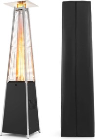 Costway Plynový terasový ohřívač pyramida 14 kW, stříbrný