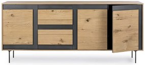 BIZZOTTO Dřevěný kabinet STANWOOD 200x85 cm 0747105