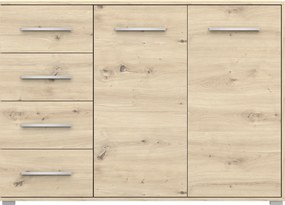 IDZ Komoda FRIDA 2D4S 01, 135 cm Dub Artisan