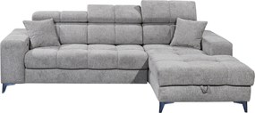 XXXLutz ROHOVÁ SEDAČKA, textil, šedohnědá MID.YOU - Sedací soupravy - 002220047401