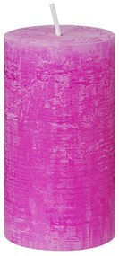 RUSTIC Svíčka 13 cm - fuchsiová
