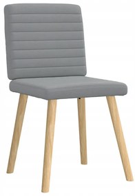 VidaXL Jídelní židle 6 ks světle šedé textil Šedá 3315544