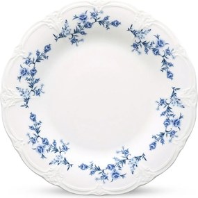 Bílý/modrý porcelánový talíř ø 21 cm Retro – BonBistro