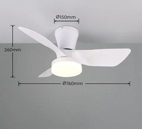 Bílé LED stropní svítidlo Randers – Reality