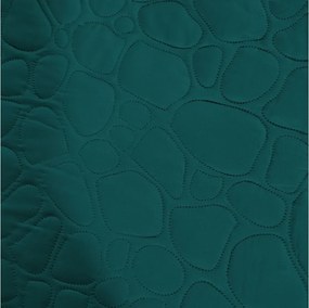 Tyrkysový přehoz na postel STONE Rozměr: 200 x 220 cm