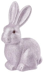 Butlers EASTER Velikonoční zajíček třpytivý 22 cm - sv.fialová