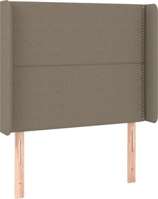 Box spring postel s matrací a LED taupe 90x190 cm textil 3138761