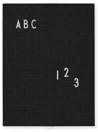 Tabule Message board černá A4 Design Letters