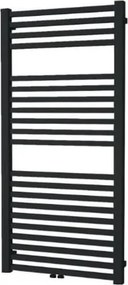 Isan Quadrat radiátor kombinovaný 125,5x50 cm středové připojení černý samet DQUA12550500CSMS