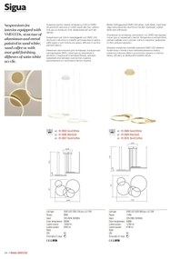 Redo 01-2607 - LED Stmívatelný lustr na lanku SIGUA LED/99W/230V 3000K hnědá