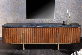 Designový TV stolek Daichi 160 cm mango/mramor