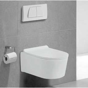 Mexen SOFIA Rimless závěsná wc mísa se sedátkem s pomalým zavíráním, 49 x 37 cm, bílá, 30544000