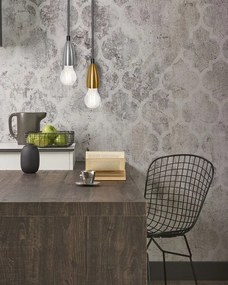 Toolight Rea, Stropní lampa Závěsná žárovka Chrome Black APP357-1CP, OSW-08423