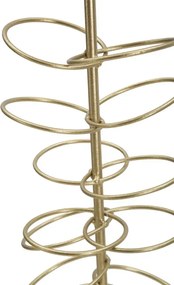 Kovový svícen Rings 46 cm zlatý/mramor