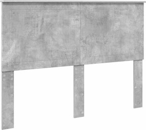 Rám postele s čelo Betonově šedá 140 x 200 cm Kompozitní dřevo 3411299